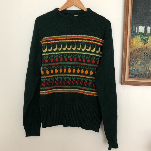 robert bruce | Sweaters | Vintage Fruit Sweater | Poshmark